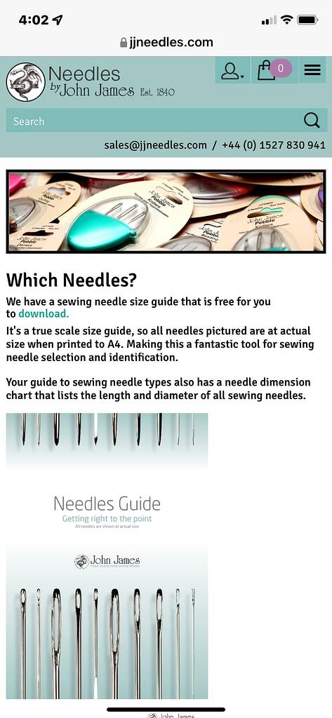 Needle Identification Tool - Ribblr community