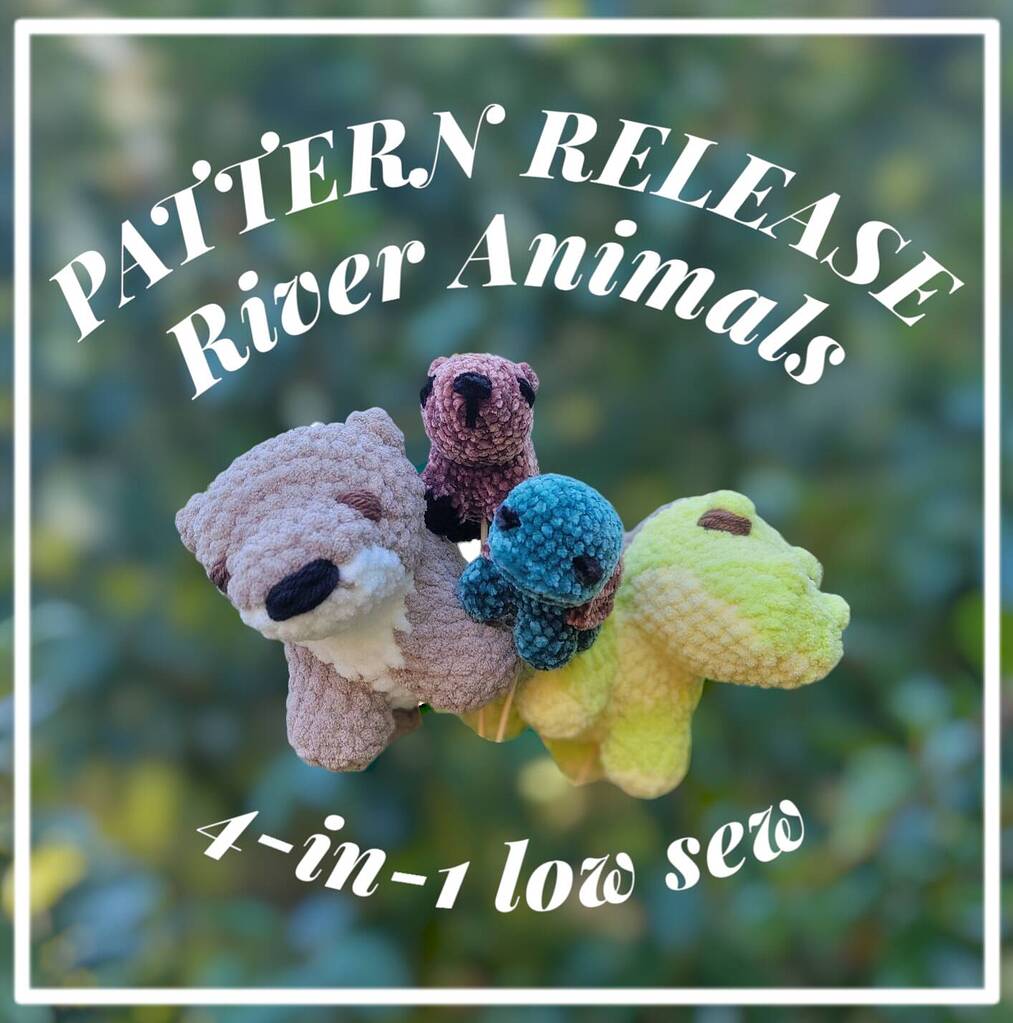 🎊4-in-1 River Animals Pattern Drop🎊 - Crochet 🧶 - Ribblr community