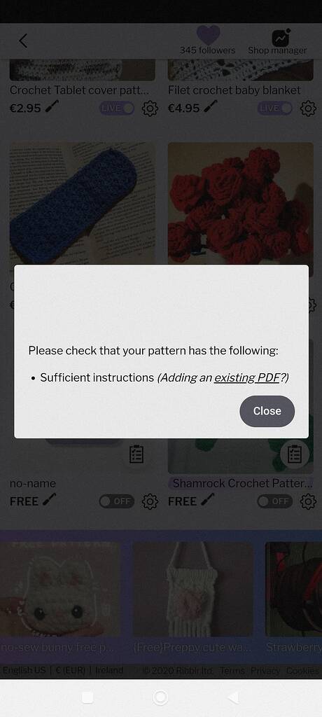 Trouble uploading patterns - Support 🖐️ - Ribblr community Trouble uploading patterns - Support 🖐️ - Ribblr community
