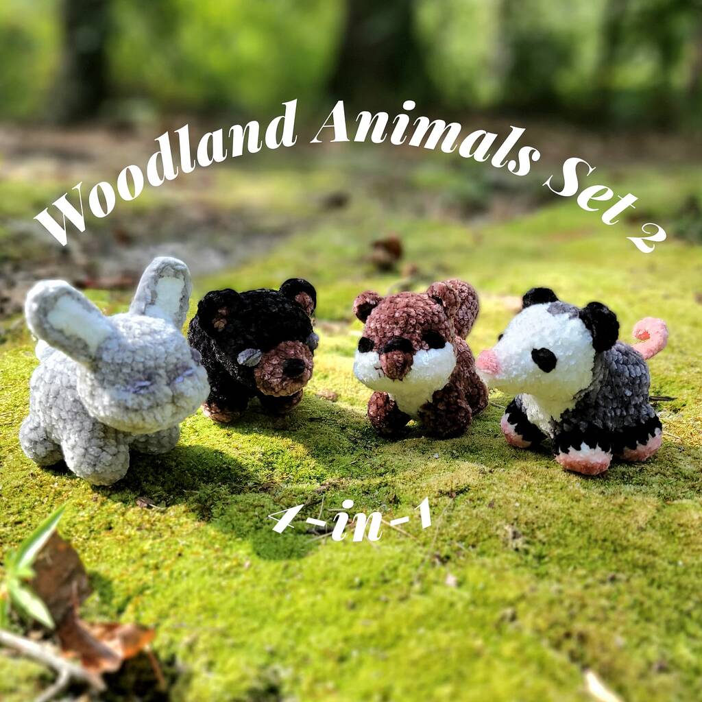 🎊Woodland Animals Set 2 Pattern Drop🎊 - Crochet 🧶 - Ribblr community