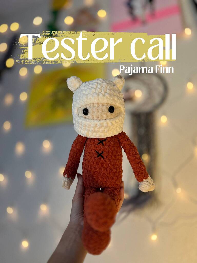 Tester call for Crochet: Pajama Finn - Testing zone - Ribblr community