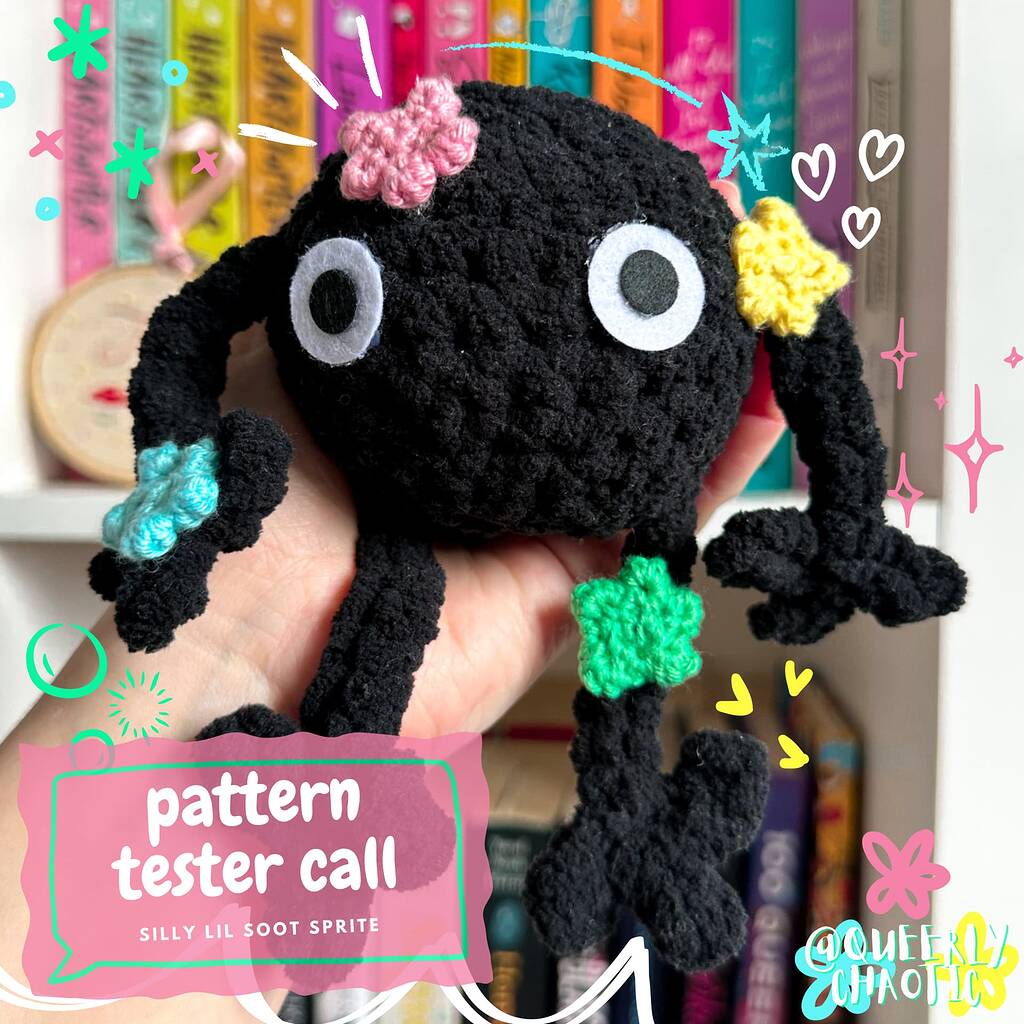 [CLOSED] Tester call - crochet - silly lil soot sprite - Testing zone ...