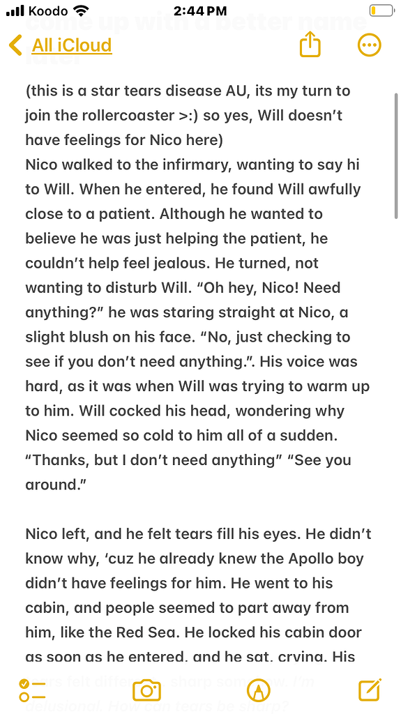 solangelo angst fanfic :). - Creative Writing - Ribblr community