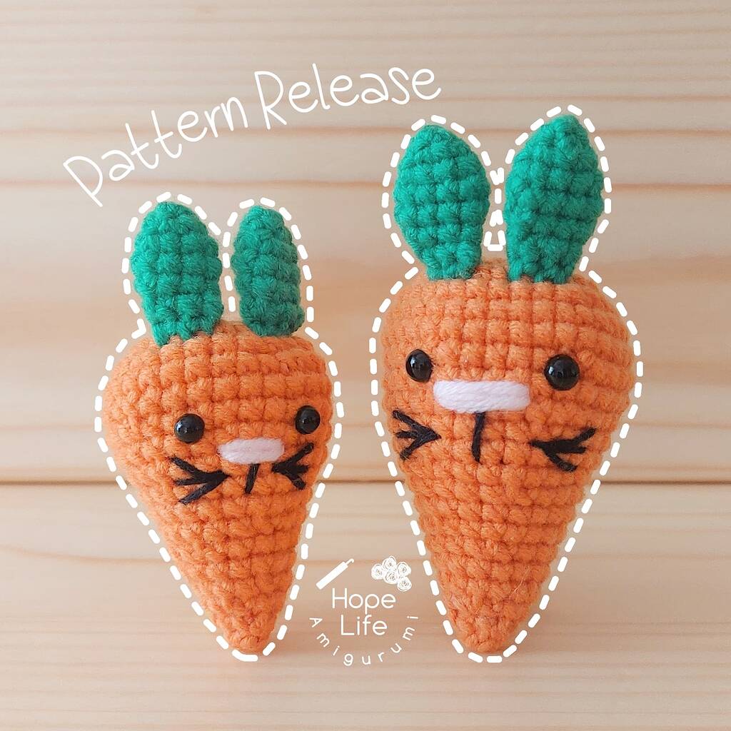 2 in 1 Carrot Rabbits Key chain Pattern Release - Crochet 🧶 - Ribblr ...