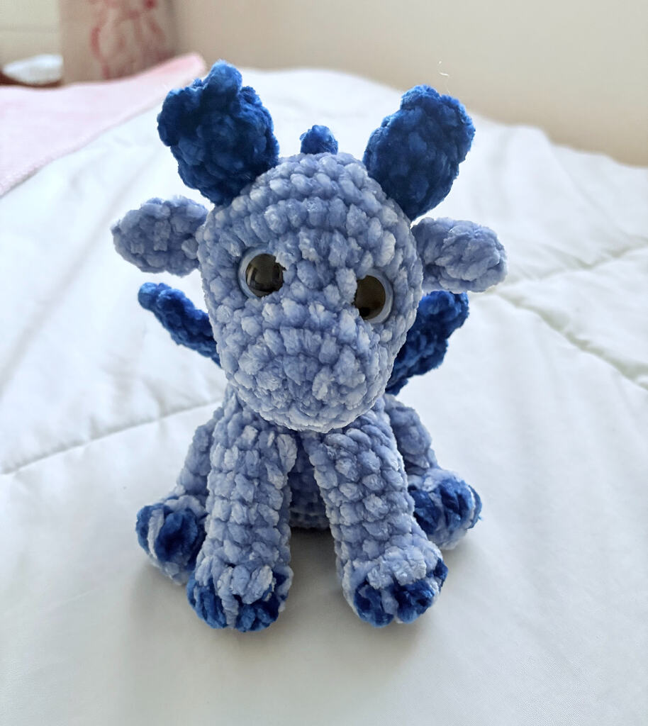 Pattern Release (Baby Blueberry Dragon) + Tester Appreciation