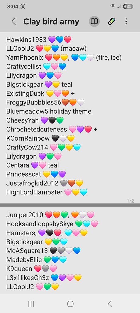 Bird army suggests and other stuff - project-progress - Ribblr community