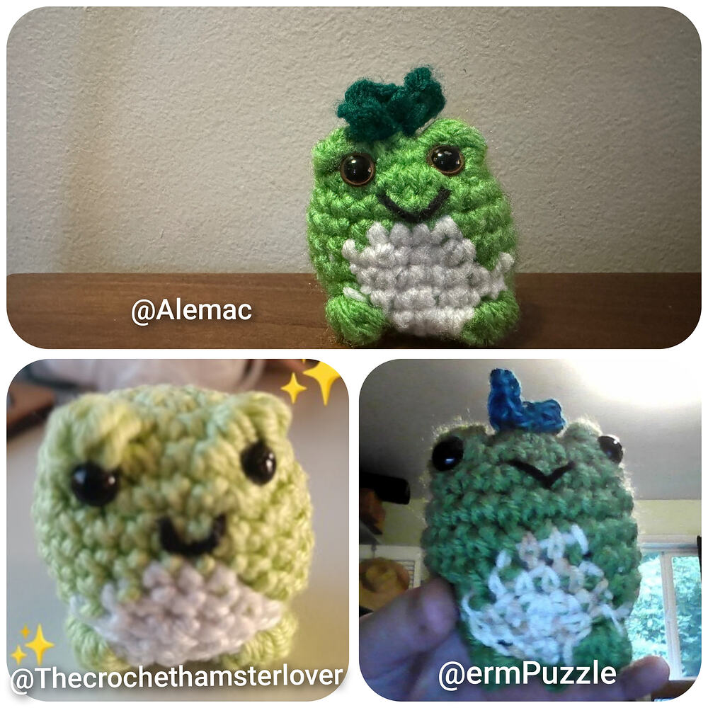 No-sew little frog with leaves pattern release+testers appreciation ...