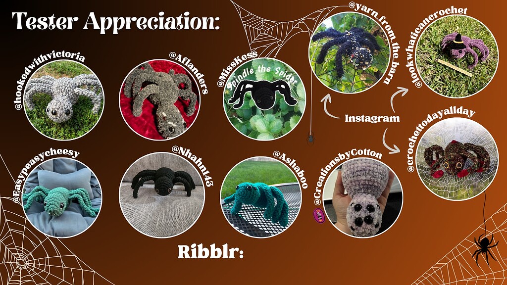 Spindle the Spider Pattern Release! - Crochet 🧶 - Ribblr community