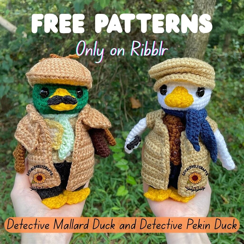 Double FREE pattern release - Ducktectives - Crochet 🧶 - Ribblr community