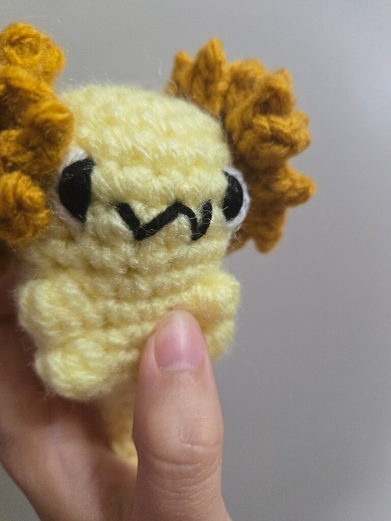 Sally the sunflower axolotl pattern release and tester appreciation ...