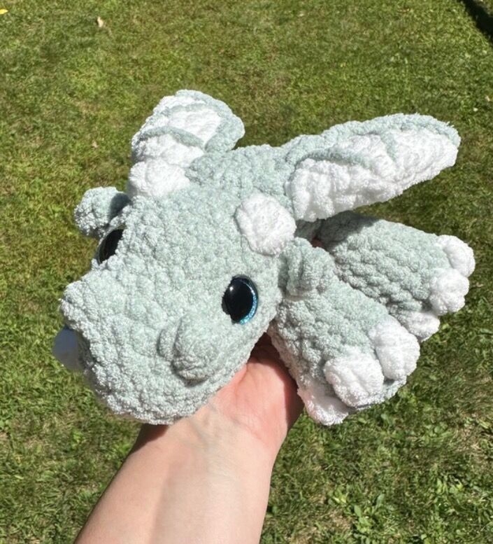 Crystal the Baby Lazy Dragon Pattern Release! - crochet - Ribblr community