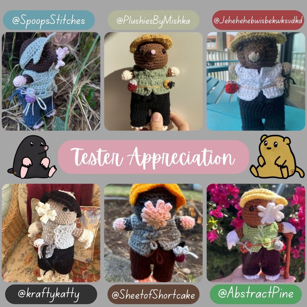 Double FREE Pattern Release + tester appreciation - mole and gopher ...