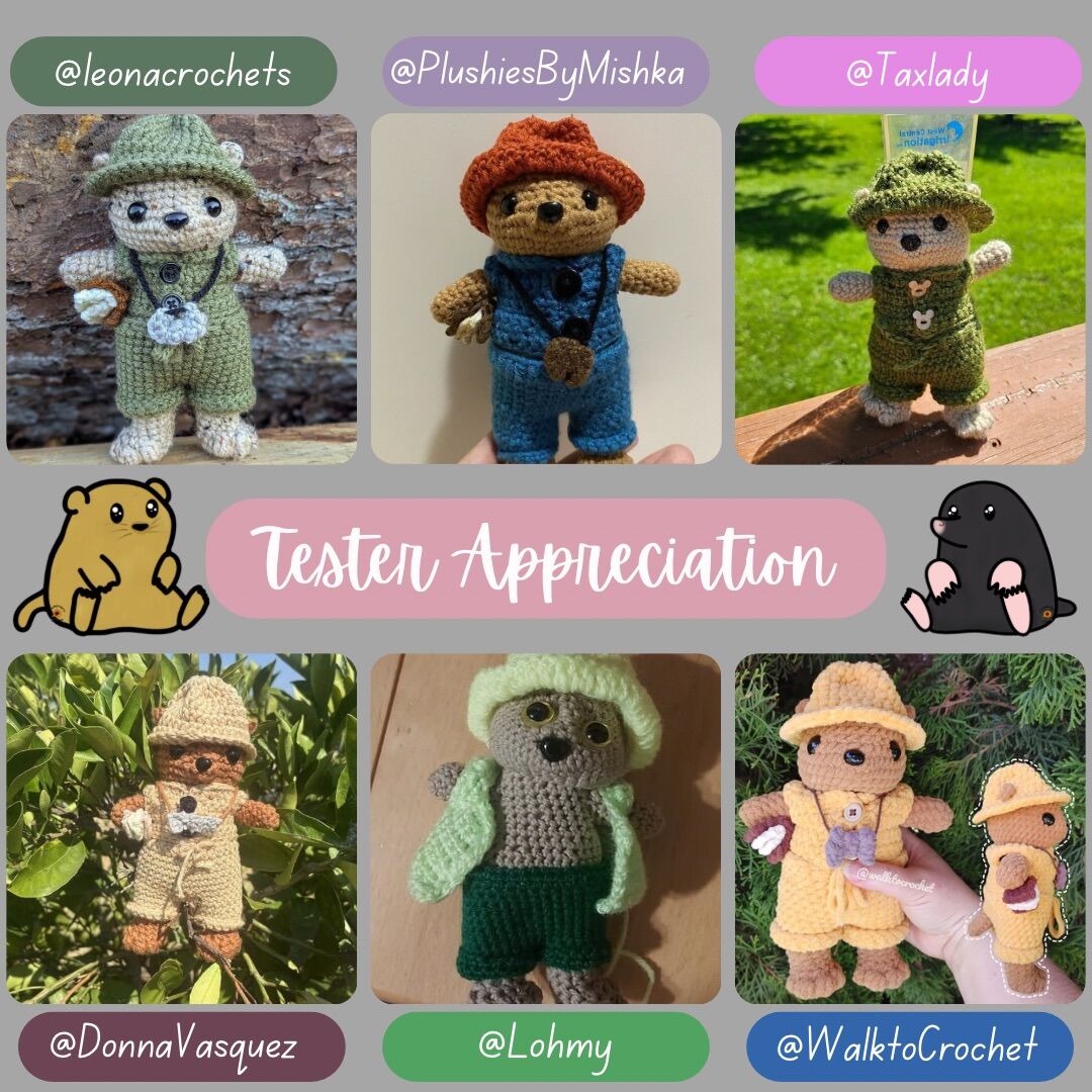 Double FREE Pattern Release + tester appreciation - mole and gopher ...