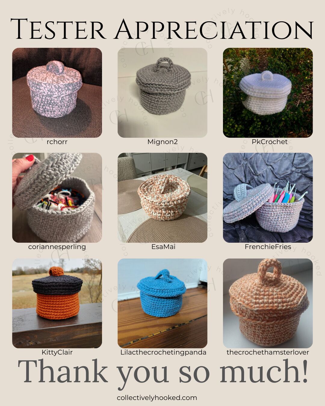 Tabletop Scrap Yarn Bin with Lid: Crochet pattern | Ribblr - Crochet 🧶 ...