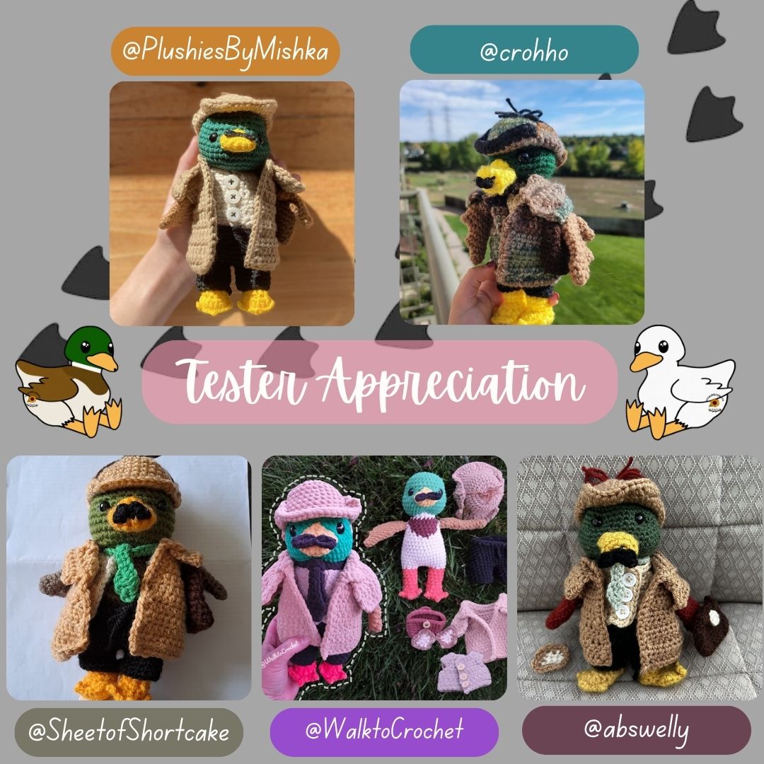 Double FREE pattern release - Ducktectives - Crochet 🧶 - Ribblr community