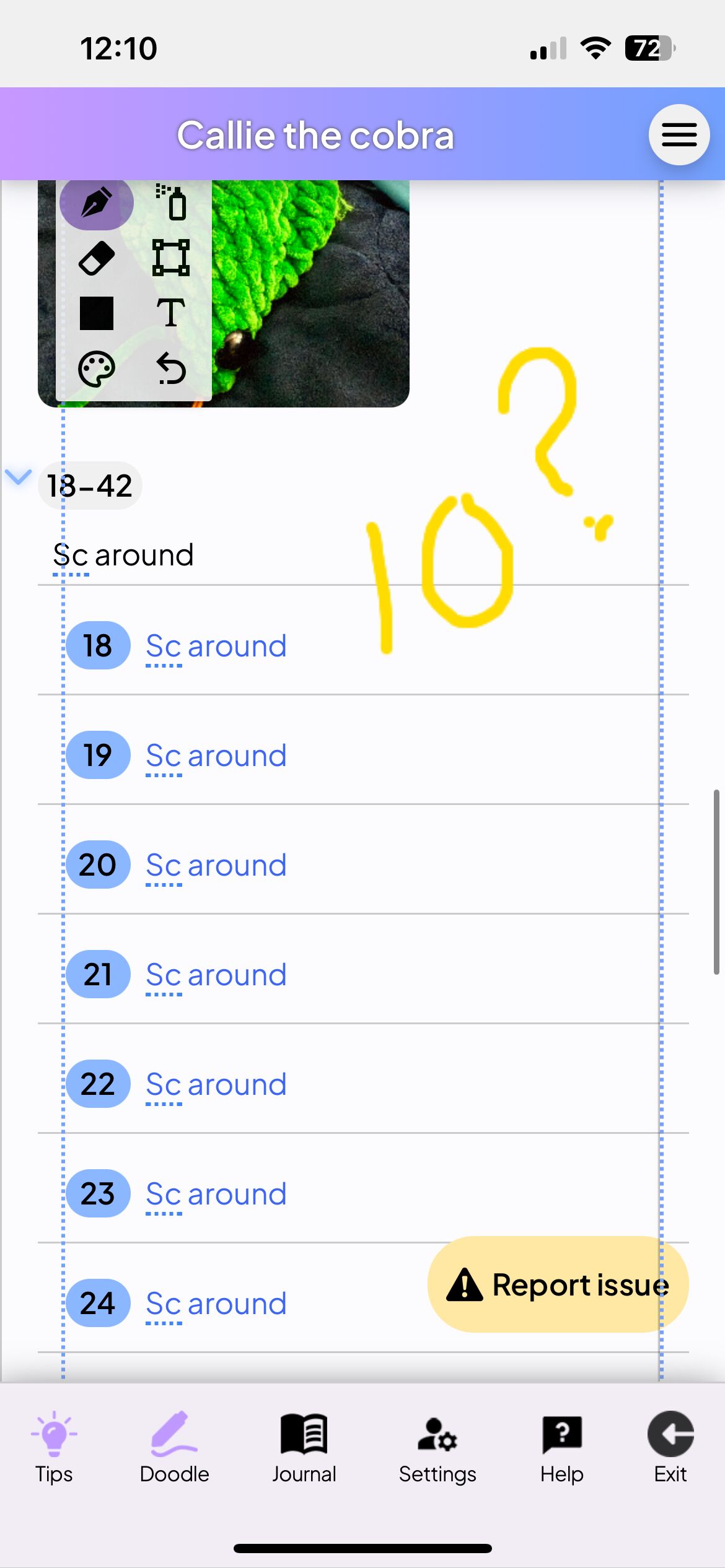 Tester call for Crochet: Callie the cobra - Testing zone - Ribblr community