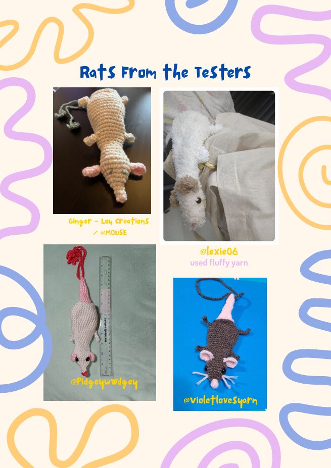 Rat Pouch Pattern - Crochet 🧶 - Ribblr community
